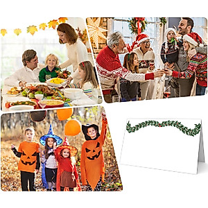 Christmas Party Seating Cards,Name Place Cards for Table Setting,Food Labels for Party Buffet,Place Cards for Weddings,Reserved Seating Signs,Tent Cards,Party Supplies,Set of 25 Seat Cards-Z6