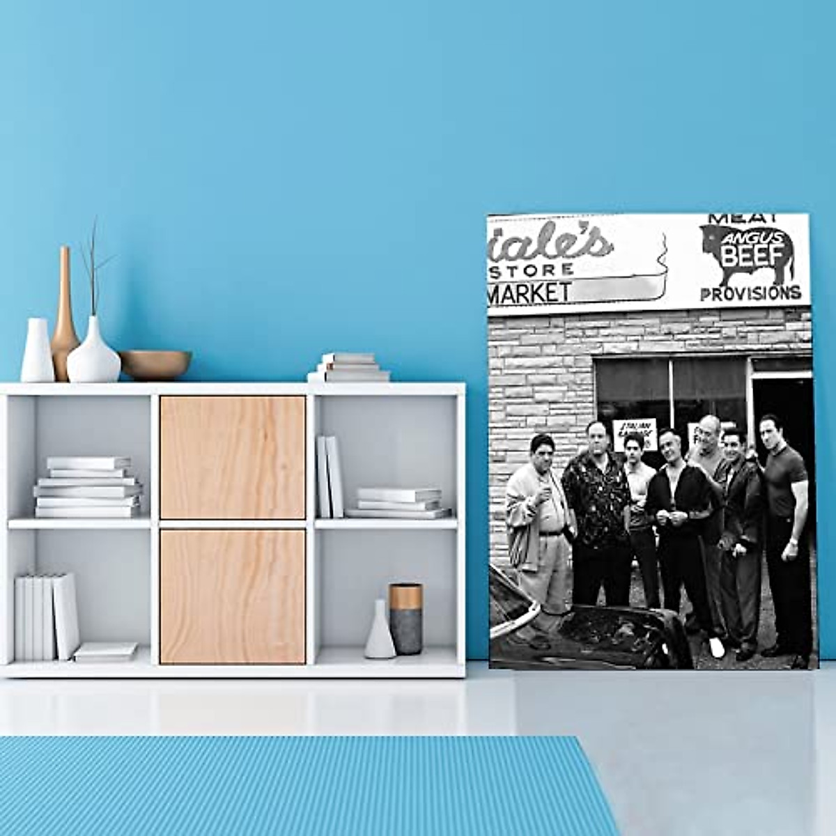 fenlin Art Poster Sopranos Black & White Poster Poster Canvas Wall ArtPoster Decorative Painting Canvas Wall Art Living Room Posters Bedroom Painting, 16x20inch(40x51cm)