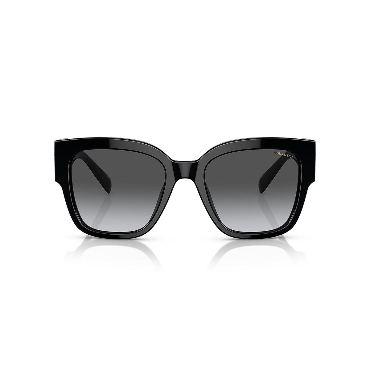 Versace VE 4437U GB1/T3 Black Plastic Square Sunglasses Grey Gradient Lens