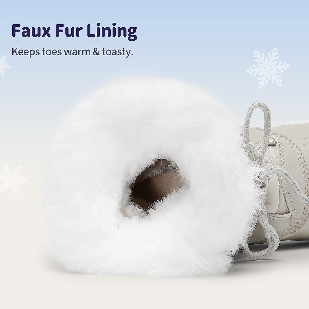 DREAM PAIRS Boys Girls Winter Snow Boots for Little Big Kids Off-White Size 1 Little Kid SDSB2225K