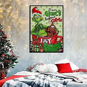 Christmas Diamond Art Kits for Adults, 5D Adults Diamond Painting Kits DIY Diamond Gem Art Full Drill Crystal Rhinestone Arts and Crafts Christmas Diamond Dots for Home Wall Decor 12X16Inch