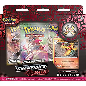 Pokemon TCG: Champion's Path Pin Collection (Turffield, Hulbury, and Motostoke), Multicolor (290-80484)
