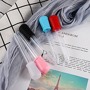 5pcs Liquid Dropper, Jewelry Dropper, 5ml Silicone Calibrated Dropper, Transfer Pipettes for Resin