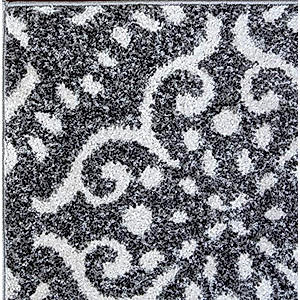 Gertmenian Area Rug 3 Piece Sets Non-Shedding Soft Modern Contemporary Carpet pc Living Room Dining Entryway Bedroom Runner Rugs Gift Set, 2x6 5x7 8x10 Large, Brown Abstract Floral, 81741