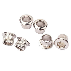 6 Pieces Nickel Plating Guitar Tuner Conversion Bushings Adapter Ferrules suit for Vintage Guitar