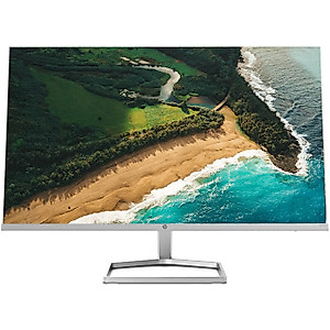 HP M27fw 27 inch FHD (1920 x 1080) 75Hz Anti-Glare Monitor, On-Screen Controls, AMD FreeSync, Low Blue Light Mode, White