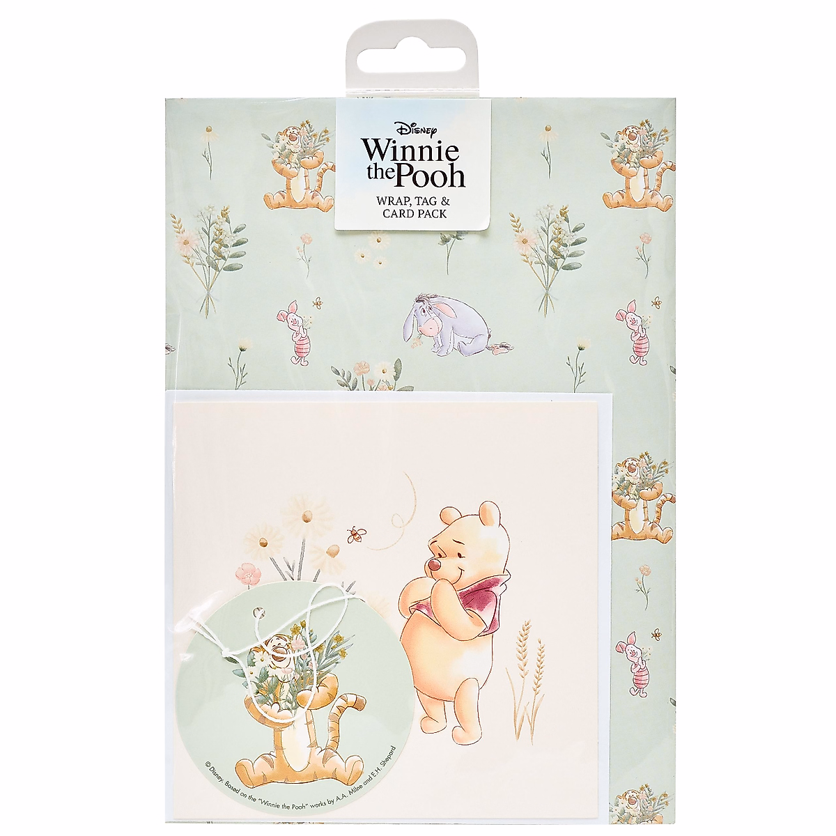 Disney Winnie the Pooh Gift Wrap, Gift Tag and Card