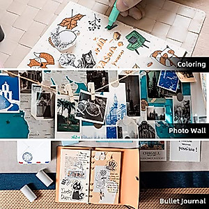 Phomemo Picture Printer, M02 Mini Pocket Printer for iPhone Android, Great for Early Education, Study Notes, Journal, Receipts, Notes,Lists, QR Codes