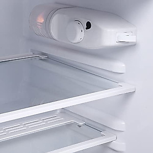 2-Door Design Refrigerator|Compact Fridge Includes A Freezer And A Refrigeration Compartment|Quiet Small Refrigerator For Office Dorm Or Apartment