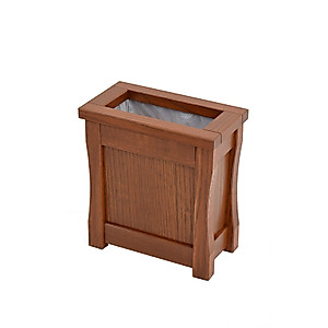 Small Wooden Trash can. Mission Style. Oak. TE-823