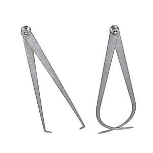 Biaungdo 300mm/12 inch Long Firm Joint Metal Measurement Inside Outside Caliper 2 Pcs