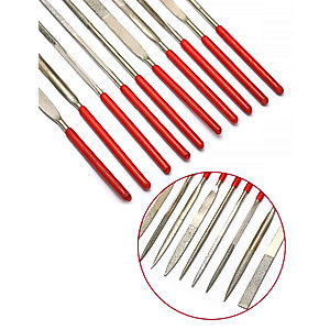 Harrier Guitar Nut Files Needle Fret Saddle Files Guitar Repair Luthier Tool Set of 10Pcs.