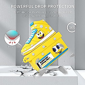 Buewutiry Cute Case for AirPod Pro 2 Case - Compatible with Airpods Pro 2/1 Generation Case, Soft Silicone Case for Airpods Pro 2nd Generation Case Cover