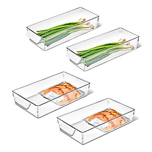 OXO Good Grips 4-Piece Fridge Storage Bin Starter Set