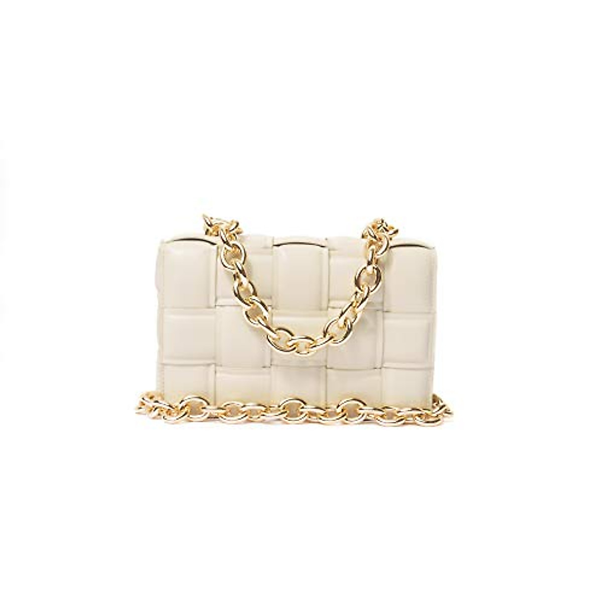 B.Bella Cassette Chain Womens Crossbody Handbag (Cream)