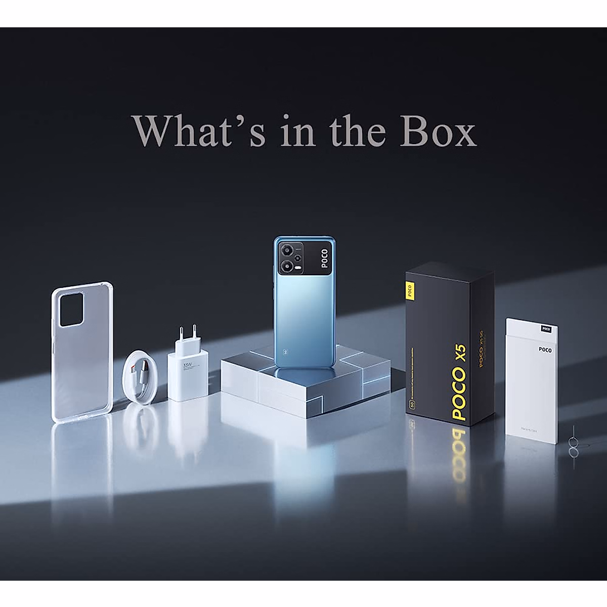 Xiaomi Poco X5 5G, Dual SIM, 265GB + 8GB, Factory Unlocked GSM, International Version (Fast Car Charger Bundle)- No Warranty - Black