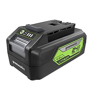 Greenworks 24V 4.0Ah Lithium-Ion Battery (Genuine Greenworks Battery/ 125+ Compatible Tools)