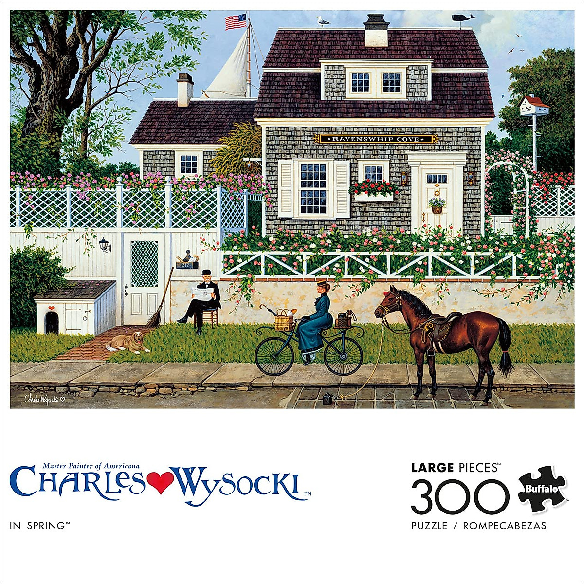 Buffalo Games - Charles Wysocki - in Spring - 300 Large Piece Jigsaw Puzzle
