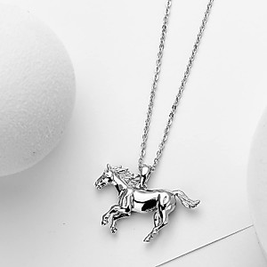 WIOY Horse Necklace 925 Sterling Silver for Women