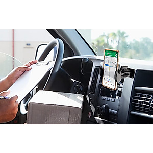 ARKON Mounts Drill-Base Mega Grip Phone Mount | Universal Phone Fit | 360° Adjustable Angle | Flat Surface AMPS Mounting | Compatible with iPhone, Galaxy, Note, Pixel, and More | SM4RM2XMAMPS