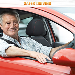 4 Pieces Mirror Rain Visor Eyebrow Car Rear View Mirror Rain Eyebrow Rear View Guard Eyebrow Side Mirror View Mirror Visor Guard for Most Car Truck SUV (Carbon Fiber)