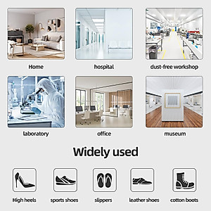 Blemoacha Automatic Shoe Covers Dispenser,200 Pcs Shoe Cover Indoors Disposable,Booties for Portable Machine Fits One Size,Shoe Cover Protect Floor for House Office Hospital Factory (Silver)