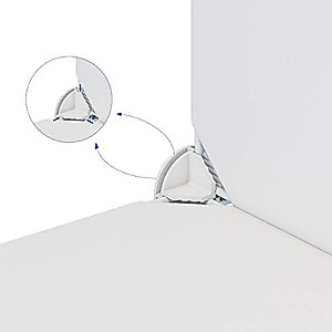 MAGINELS Plastic Connector Organizer Connector，White (4 in 1 pack)