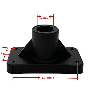 Twin Pack Rod Holder with 2 Side Mounts and 2 Bottom Mounts Adjustable Boat Fishing Rod Holder