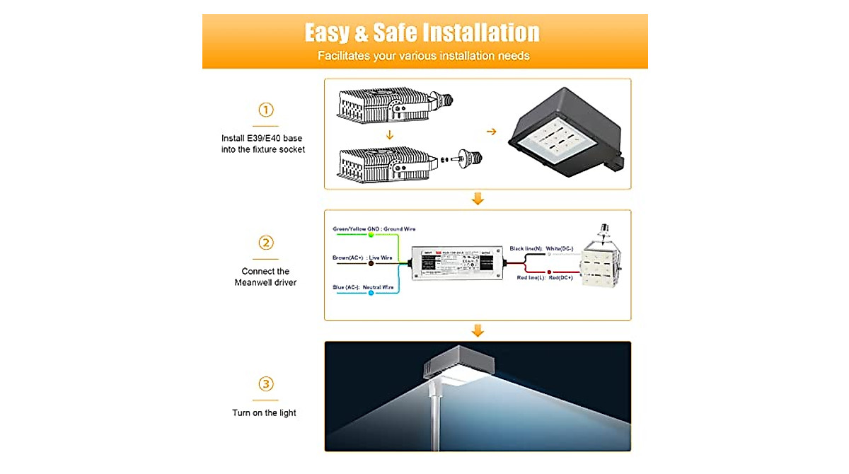 150W Shoebox LED Retrofit Kit - Save Energy & Money