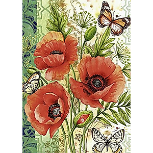 Toland Home Garden 102580 Poppie Delight Flower Flag 28x40 Inch Double Sided Flower Garden Flag for Outdoor House Flag Yard Decoration