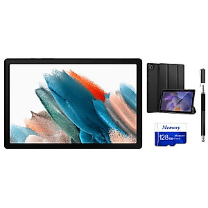 SAMSUNG Galaxy Tab A8 Android WiFi Tablet, 10.5'' Touchscreen (1920x1200) LCD Screen, 4GB RAM, 64GB Storage, Bluetooth, Android 11 OS, Silver + Accessories