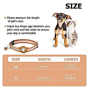 Airtag Dog Collar, Toirneach Adjustable Reflective Dog Collars with AirTag Holder Waterproof Integrated Silicone AirTag Cat Collar Holderwith Bell and Breakaway Buckle Width 0.6 inches