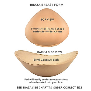 Braza Classic Foam Breast Form - S2015,Beige,4
