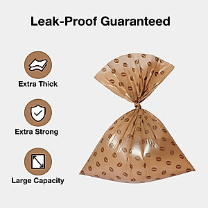 VETRESKA Dog Poop Bag Dispenser with Coffee Scented Waste Bags, Leak Proof, Extra Thick and Large Pet Poop Bags, 1 Count Bag Holder and 105 Count Bags (7 Refill Rolls) for Dogs and Cats