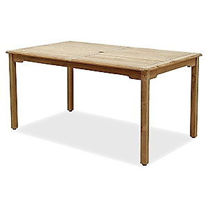 Amazonia Riverside 3 Piece Teak Rectangular Dining Set