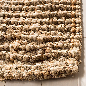 SAFAVIEH Natural Fiber Collection Runner Rug - 2' x 12', Natural, Handmade Chunky Textured Jute 0.75-inch Thick, Ideal for High Traffic Areas in Living Room, Bedroom (NF447A)