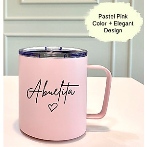 VIOLET & GALE Abuelita Gifts for Grandma - 12oz Coffee Mug Tumbler Cup - Abuela Gifts in Spanish - Regalos Para Abuelas