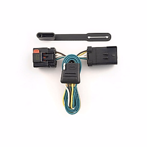 CURT 55381 Vehicle-Side Custom 4-Pin Trailer Wiring Harness, Fits Select Chrysler, Dodge, Jeep, Mitsubishi Vehicles with OEM Tow Package