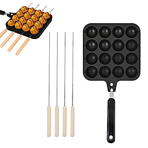 Takoyaki Pan, Non-Stick Takoyaki Tray Cooking Baking Mold Tray used to Make Takoyaki and Round Pancakes