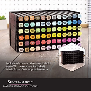Crafter's Companion SPECN-6 Spectrum Noir Marker Storage Trays, 6/Pack,Black