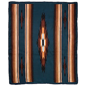 Wyoming Traders AZTEC Teal-Tan 34.5x34.5 Regular