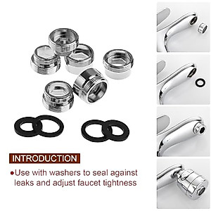 3 pcs Faucet Adapter Kit, CNYMANY Heighten Male M22mm to Male M20mm Fine Thread Kitchen Aerator Adapter Set Sink Faucet Adapter Connecting Garden Hose Water Filter Standard Hose via Diverter