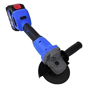 21V Cordless Angle Grinder with Battery and Charger & Disc Kit Power Tool Sander