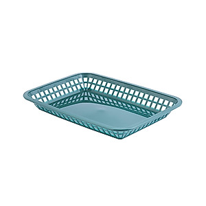 Tablecraft 1079FG Grande Green 11.75 x 8.5 Platter Basket - Dozen