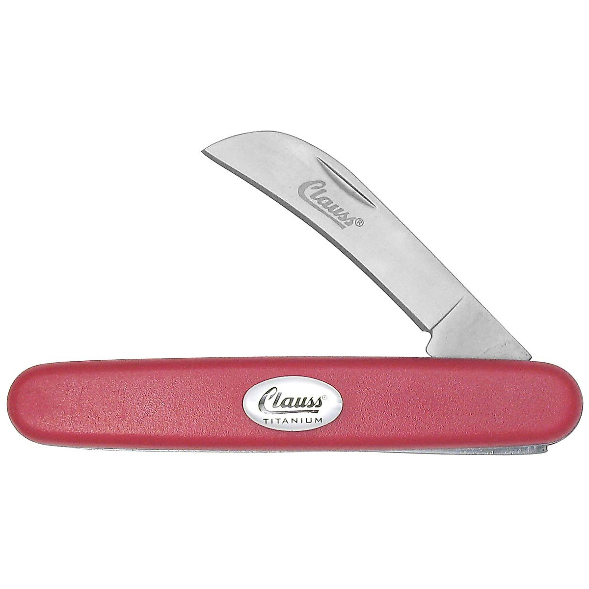 Clauss 18427 6.5" Titanium Bonded Folding Hawkbill Knife