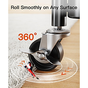 Pipishell 3-Tier Rolling Cart, Metal Utility Cart with Pegboard, Lockable Wheels & U-Shaped Handle, Storage Cart with 2 Hanging Cups & 4 Hooks for Living Room, Bedroom, Kitchen, Office (Black)