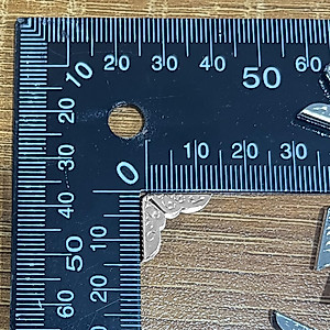 uxcell Metal Book Corner Protectors Edge Cover Guard 15X15X3mm Silver Tone 50pcs