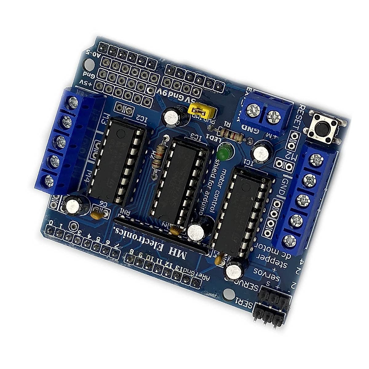 Kiro&Seeu L293D DC Motor Drive Shield Stepper Motor Drive Shield Expansion Board Compatible with Arduino Duemilanove Raspberry Pi