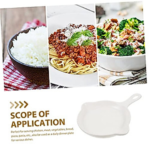 Alipis Ceramic Bakeware Bread Oven Bread Loaf Pans for Baking Mini Loaf Baking Pans Ceramic Egg Skillet Tortilla Pan Mini Fry Pan Plate for Cheese Roasting High Temperature Baking Pan Egg