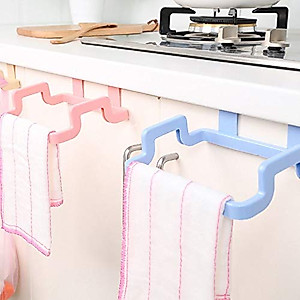 Kitchen Hanging Trash Rubbish Bags Holder Garbage Storage Racks Cupboard Hanger giveyoulucky (Green)